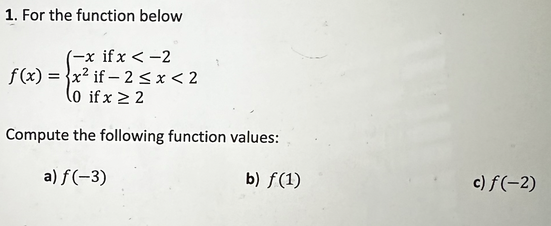 Solved For the function | Chegg.com