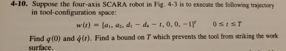 4-10. Suppose the four-axis SCARA robot in Fig. 4-3 | Chegg.com