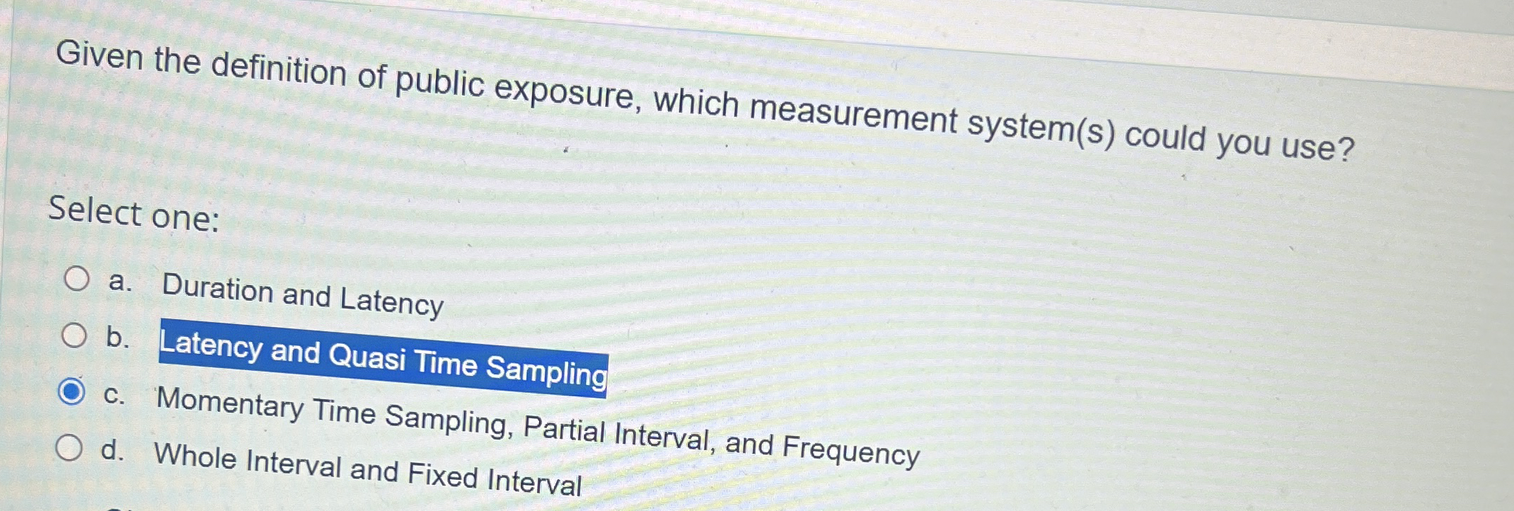 Given the definition of public exposure, which | Chegg.com