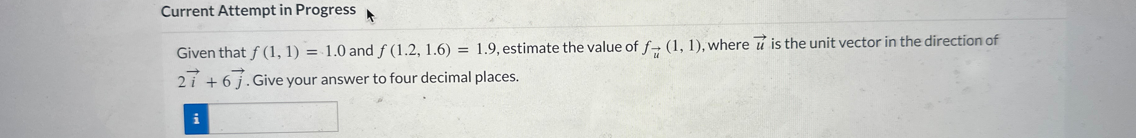 Solved Current Attempt in ProgressGiven that f(1,1)=1.0 ﻿and | Chegg.com