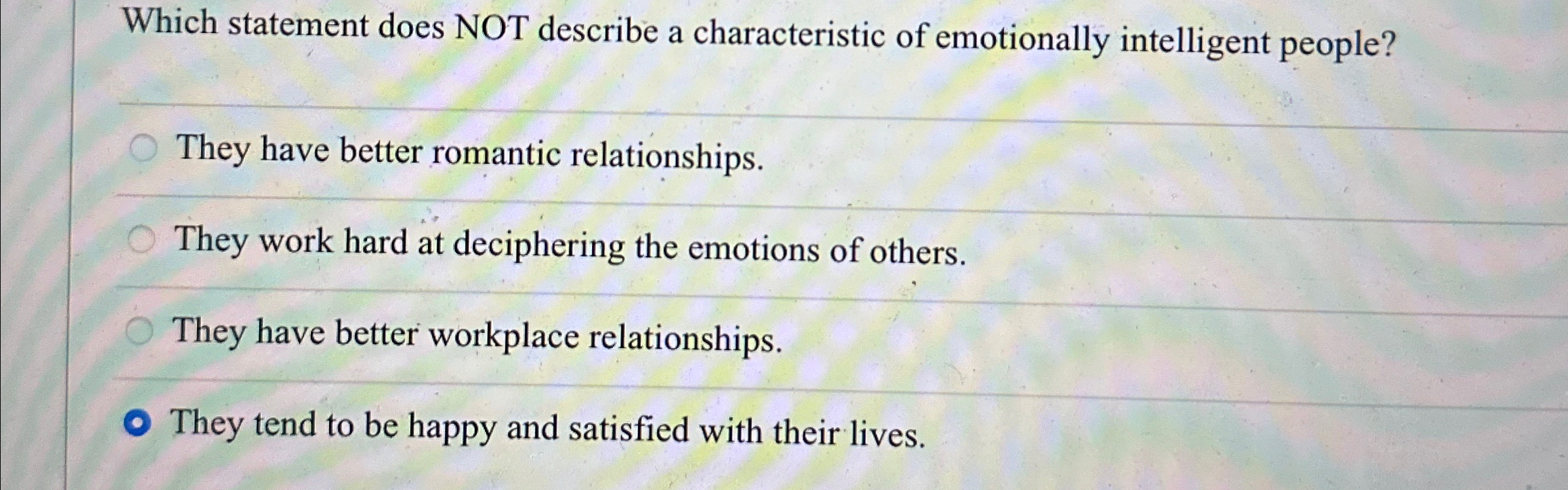 Solved Which statement does NOT describe a characteristic of | Chegg.com