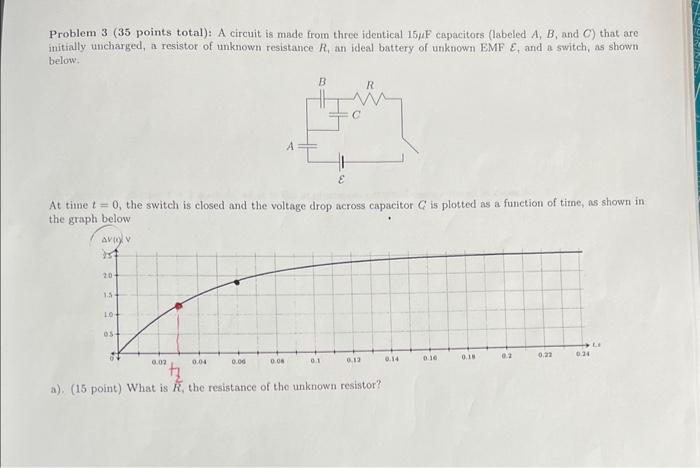 Solved Problem 3 (35 points total): A circuit is made from | Chegg.com
