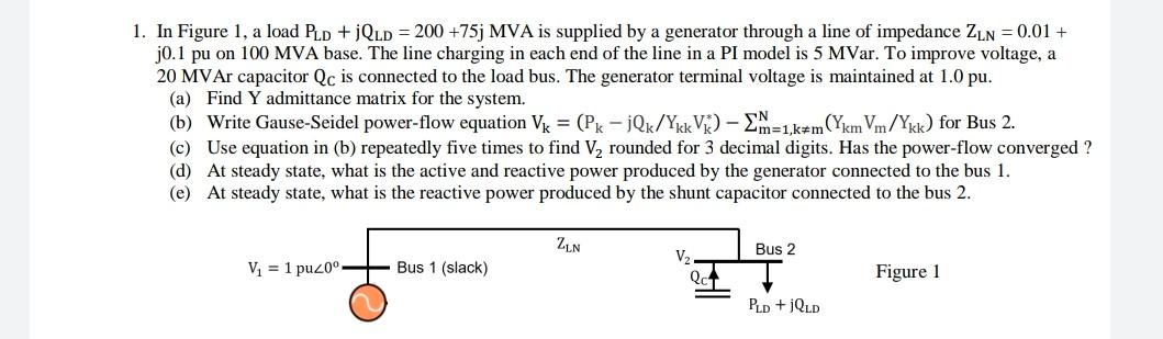Course: Power System Analysis $ Control. anyone | Chegg.com