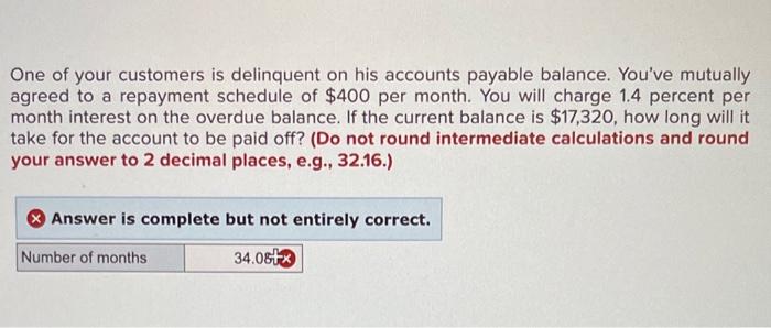 Solved One of your customers is delinquent on his accounts | Chegg.com