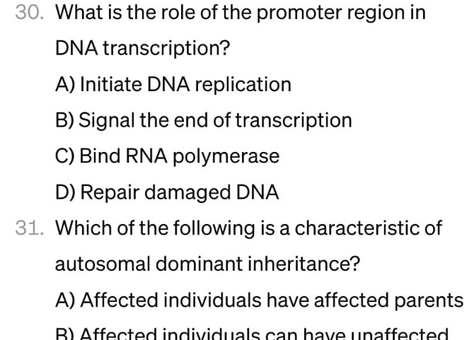 Solved What is the role of the promoter region in DNA | Chegg.com