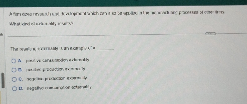 Solved A firm does research and development which can also | Chegg.com