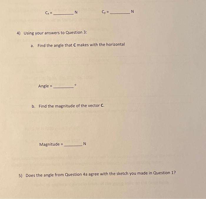 Solved Two force vectors are shown below. The 1 N vector is | Chegg.com