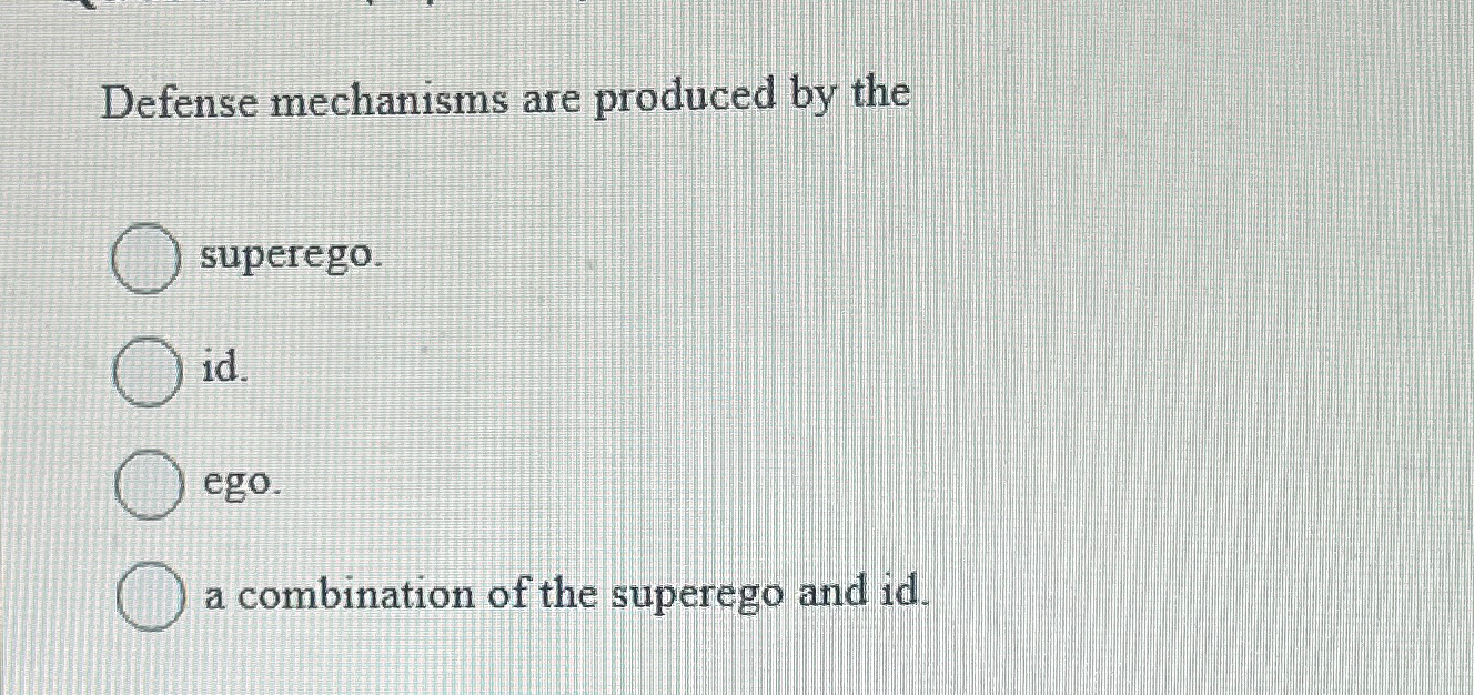 Solved Defense mechanisms are produced by | Chegg.com