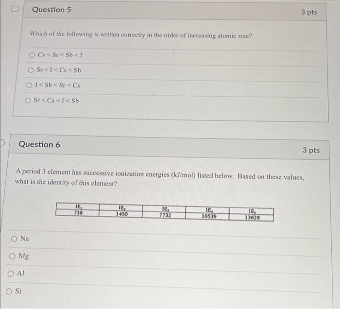 Solved Question 5 3 pts Which of the following is written | Chegg.com