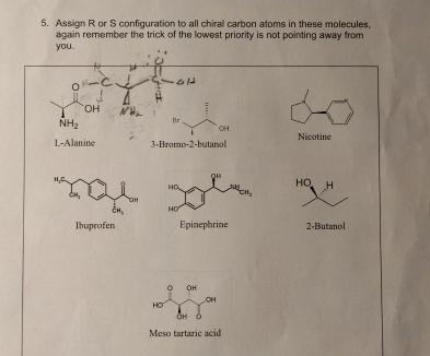 Solved Assign R ﻿or S ﻿configuration to all chiral carbon | Chegg.com