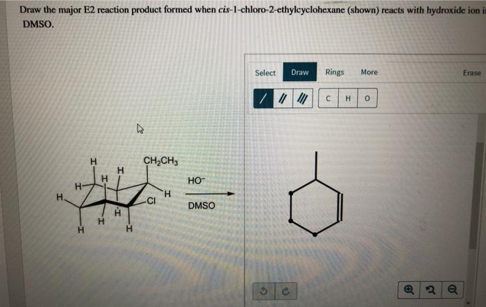 Draw the major E2 reaction product formed when | Chegg.com