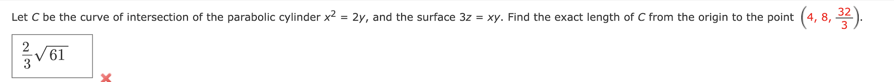 Solved Let C be the curve of intersection of the parabolic | Chegg.com