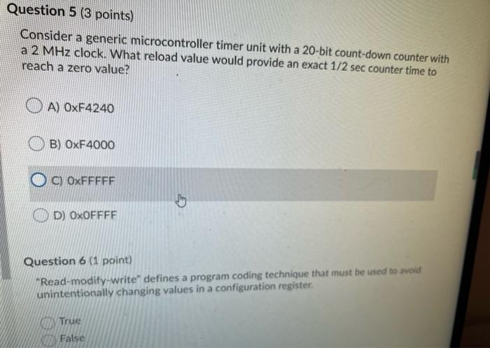 Solved Question 5 3 Points Consider A Generic 3350