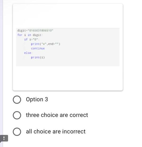 Solved Create a program with a for loop and a continue | Chegg.com