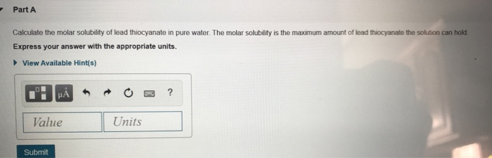 Solved Lead thiocyanate, Pb(SCN)2, has a Ksp value of 2.00 x | Chegg.com