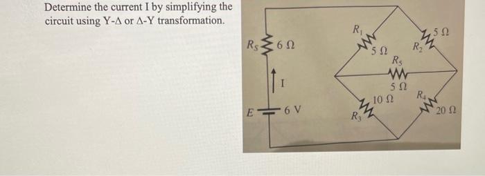 Solved Determine the current I by simplifying the circuit | Chegg.com