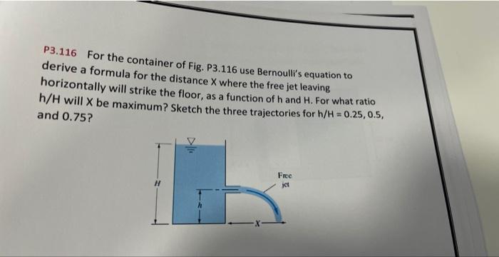 Solved P3.116 For the container of Fig. P3.116 use | Chegg.com