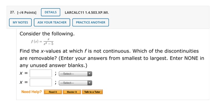 Solved 29. [2/4 Points] DETAILS PREVIOUS ANSWERS LARCALC11 | Chegg.com