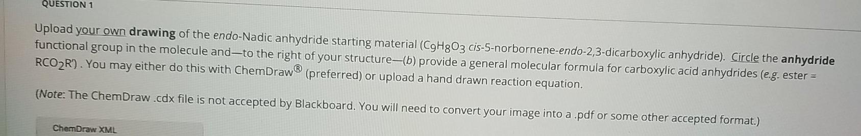 Solved QUESTION 1 Upload your own drawing of the endo-Nadic | Chegg.com