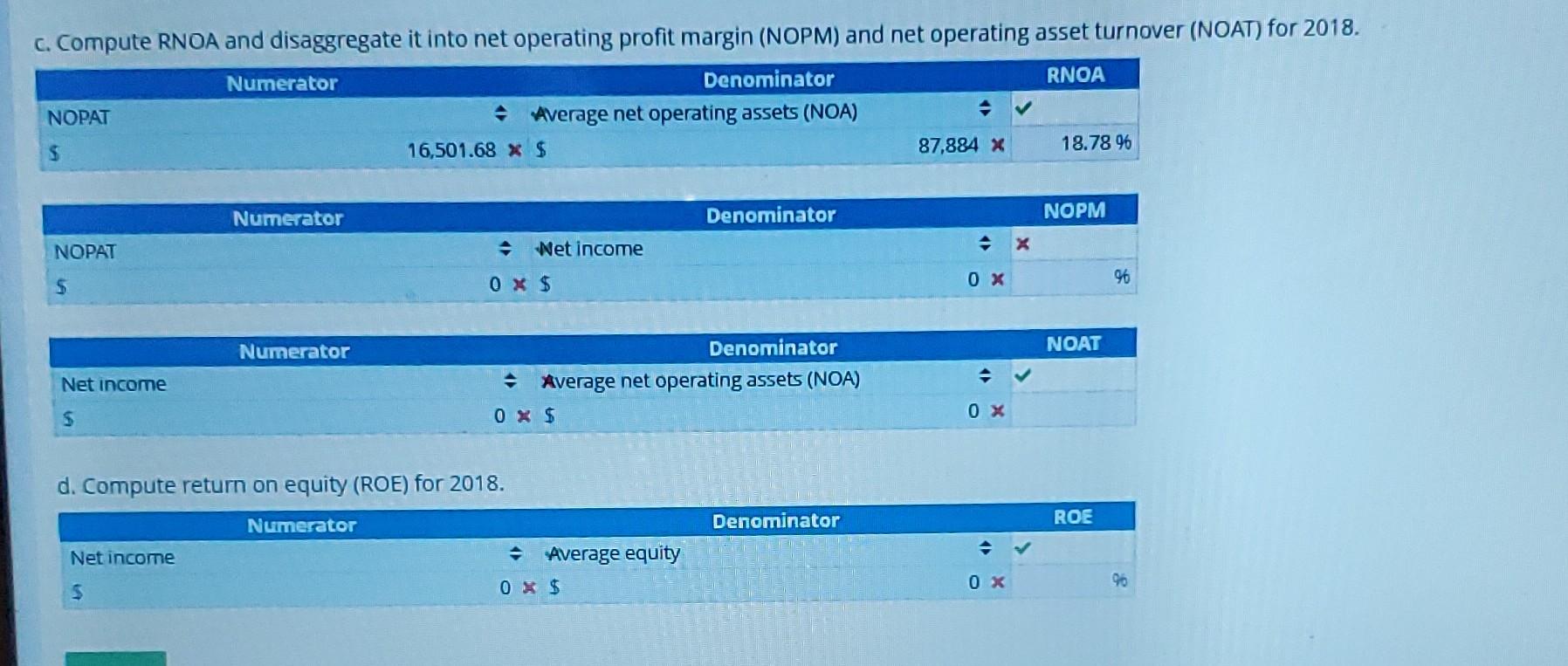 Solved a. Compute net operating profit after tax (NOPAT) for | Chegg.com