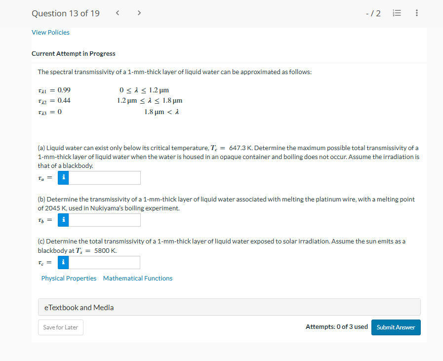 Solved Current Attempt in ﻿ProgressThe spectral | Chegg.com