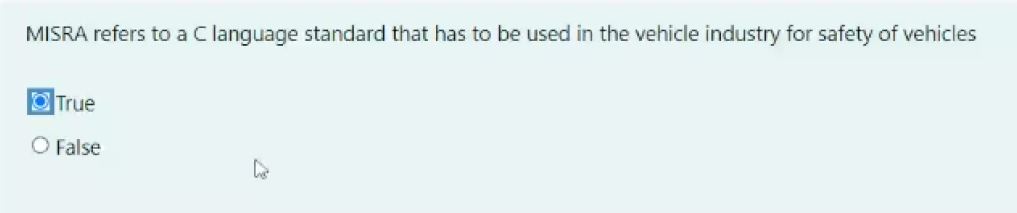 Solved MISRA refers to a C language standard that has to be | Chegg.com