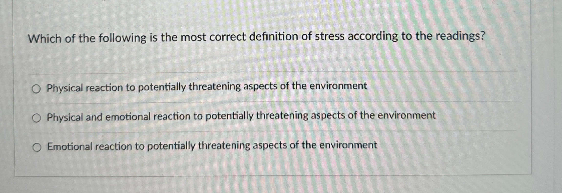 Solved Which of the following is the most correct definition | Chegg.com