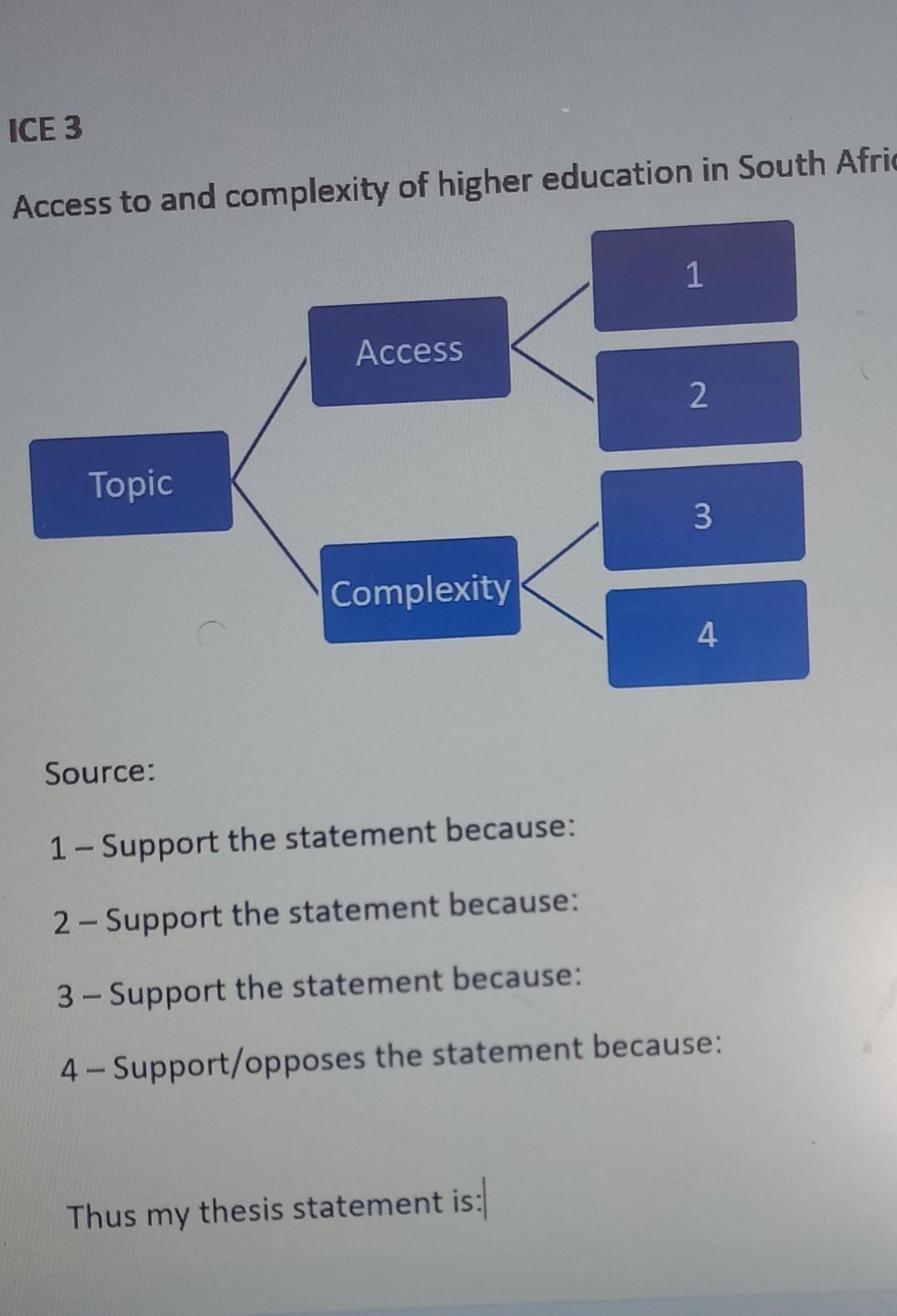 ICE 3 Access to and complexity of higher education in | Chegg.com