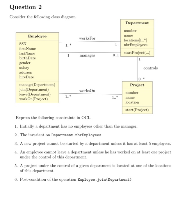 Solved hey , i need solution for this quistion its about OCL | Chegg.com