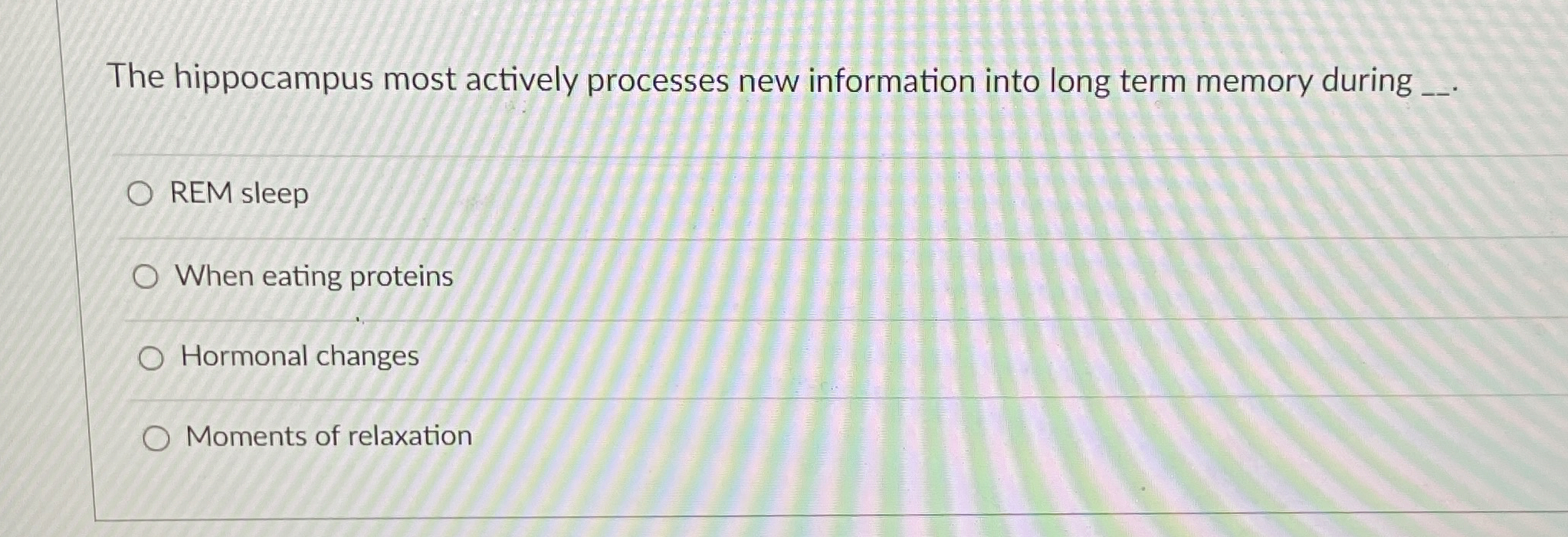 Solved The hippocampus most actively processes new | Chegg.com