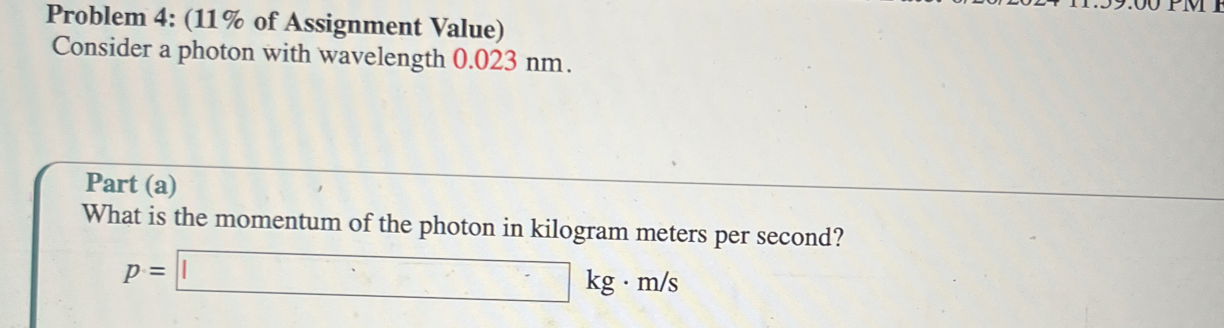 Solved Problem 4: (11% ﻿of Assignment Value)Consider a | Chegg.com