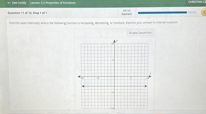 Solved Find the open interval(s) where the following | Chegg.com