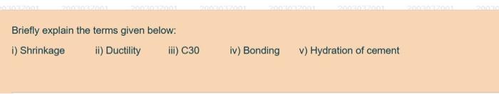 Solved Briefly explain the terms given below: i) Shrinkage | Chegg.com