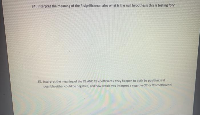 Solved SUMMARY OUTPUT: dependent variable=earnings, indep | Chegg.com