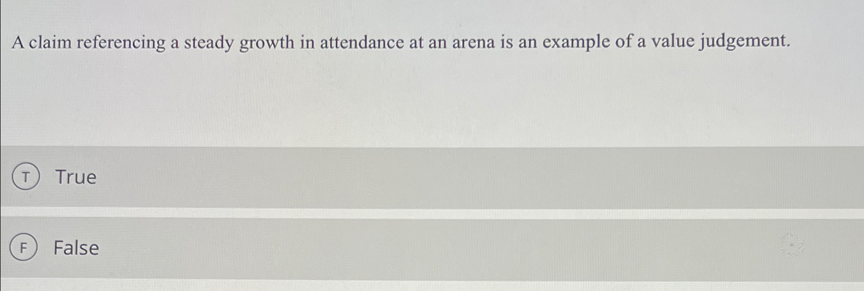 Solved A claim referencing a steady growth in attendance at | Chegg.com