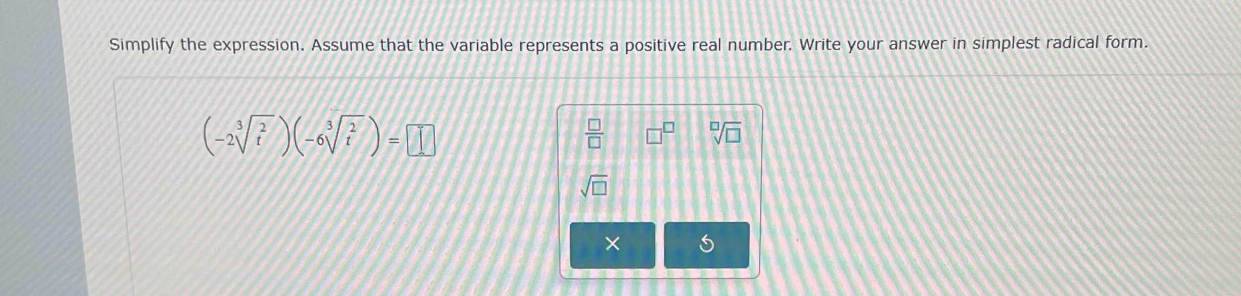 Simplify the expression. Assume that the variable | Chegg.com