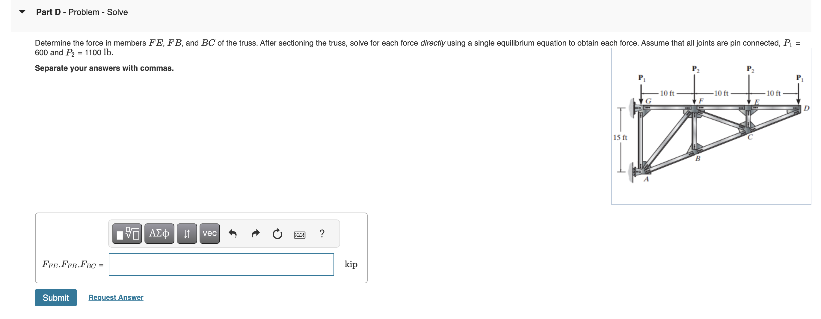 Solved Part D - ﻿Problem - ﻿Solve 600 ﻿and | Chegg.com