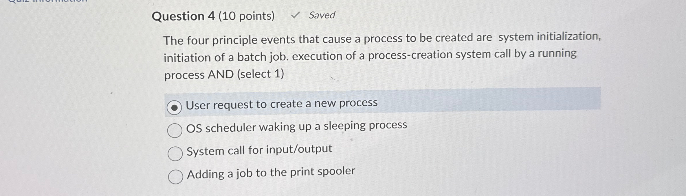 Solved Question 4 (10 ﻿points) ﻿SavedThe four principle | Chegg.com