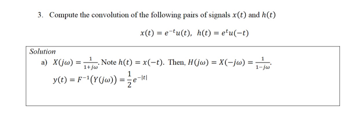 Solved Compute the convolution of the following pairs of | Chegg.com