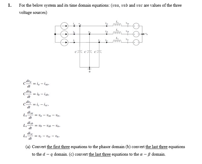 Solved For the below system and its time domain equations: | Chegg.com