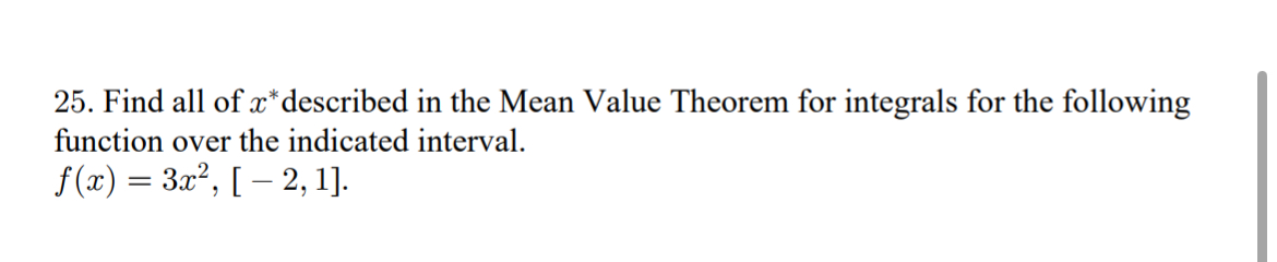 Solved Find all of x** ﻿described in the Mean Value Theorem | Chegg.com