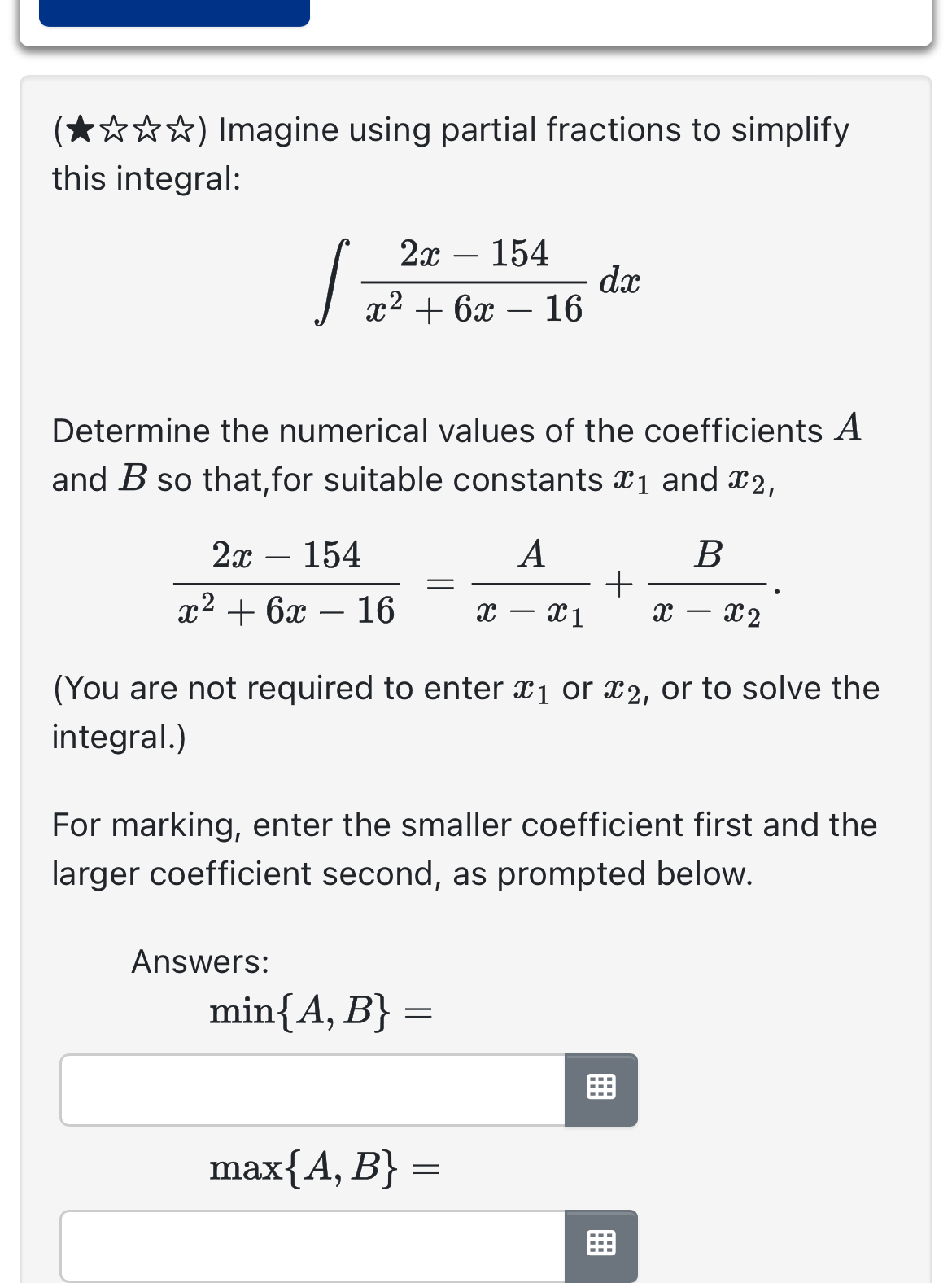 Solved Imagine using partial fractions to simplify this | Chegg.com