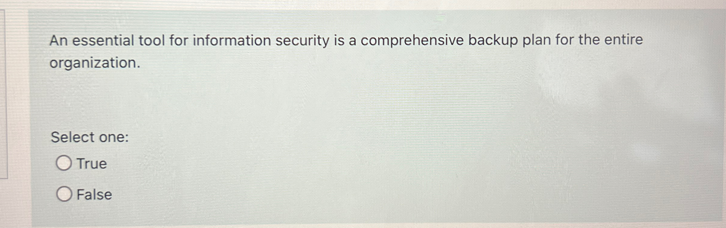 Solved An essential tool for information security is a | Chegg.com
