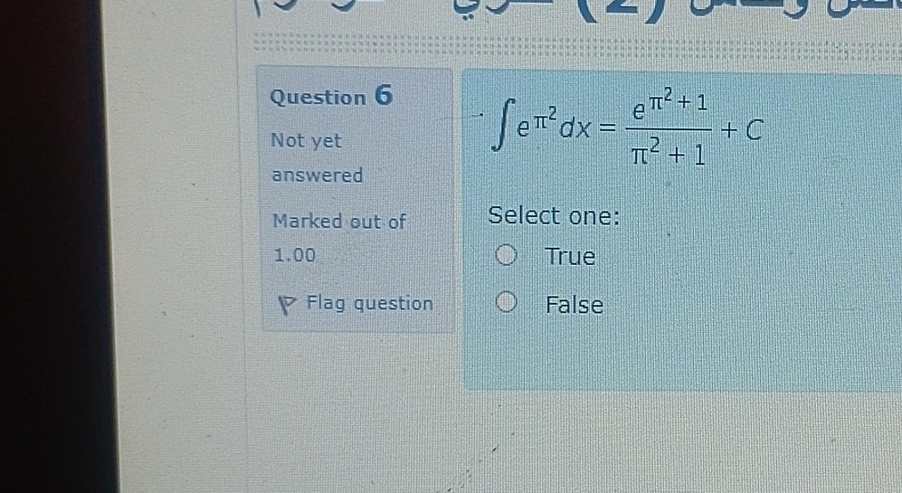 Solved Question 6Not yet answeredMarked out of 1.00Flag | Chegg.com