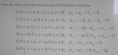 Solved Draw the object and loads using the specified | Chegg.com