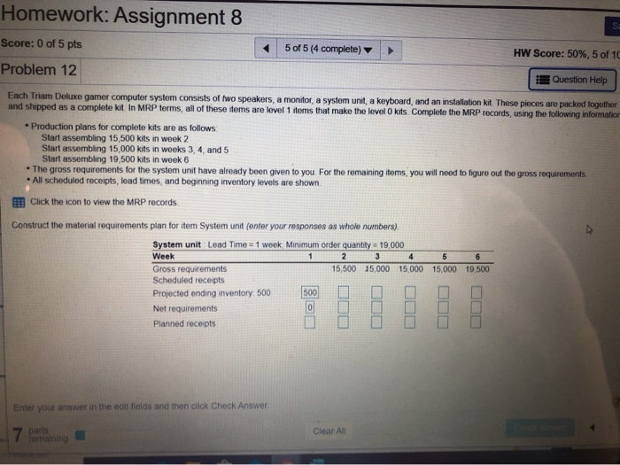 Solved Homework Assignment 8 S Score 0 Of 5 Pts 5 Of 5 4