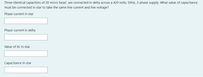 Solved Three identical capacitors of 20 microfarad are | Chegg.com