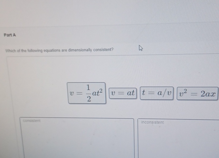 Solved Part AWhich of the following equations are | Chegg.com