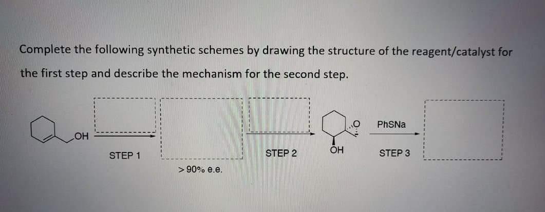 Solved Complete the following synthetic schemes by drawing | Chegg.com