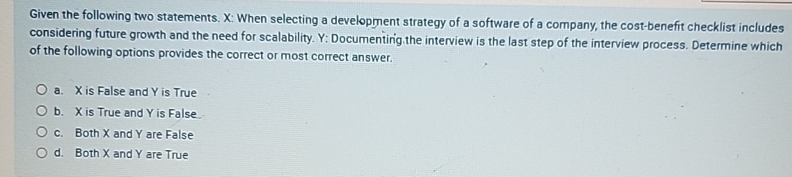 Solved Given the following two statements. X: When selecting | Chegg.com